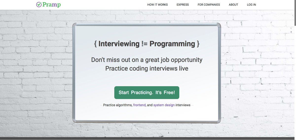 Pramp - Practice free live coding interview with engineers | Steemhunt